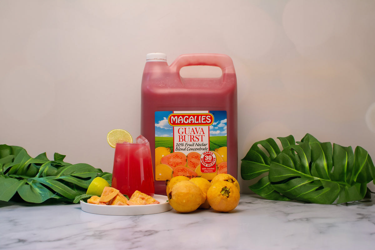 Magalies 5 litre Guava Burst 20% 1+5 fruit nectar concentrate ...