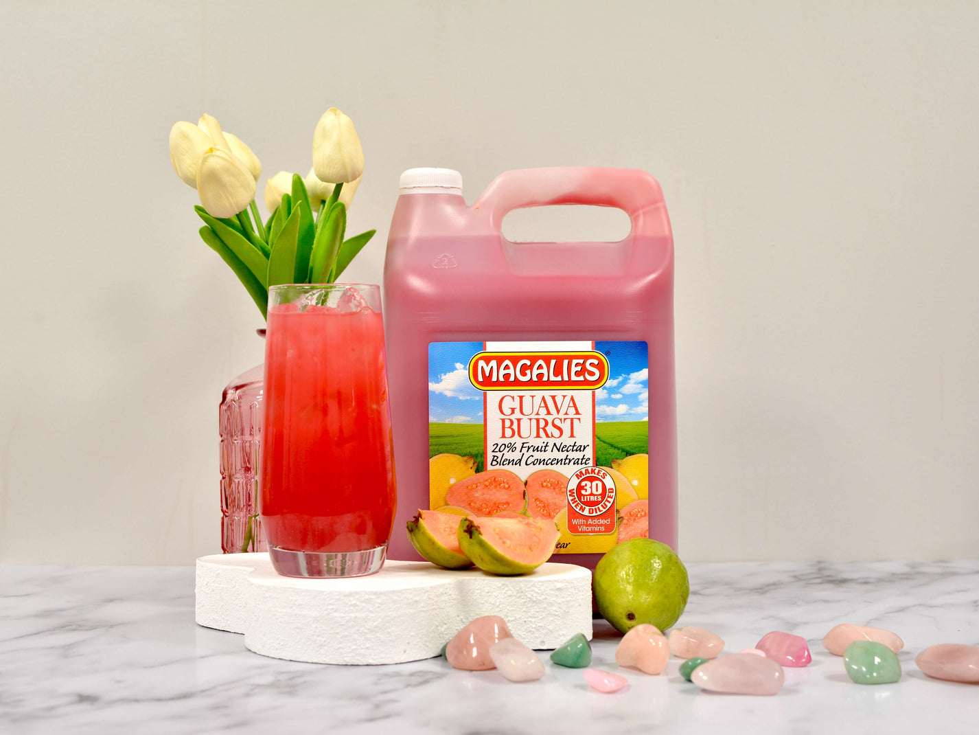MAGALIES - 5 litre Guava Burst 20% 1+5 fruit nectar concentrate ...