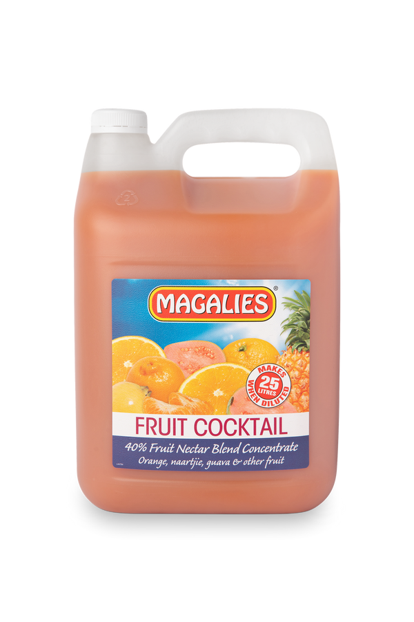 MAGALIES - 5 litre Fruit Cocktail 40% 1+4 fruit nectar concentrate ...