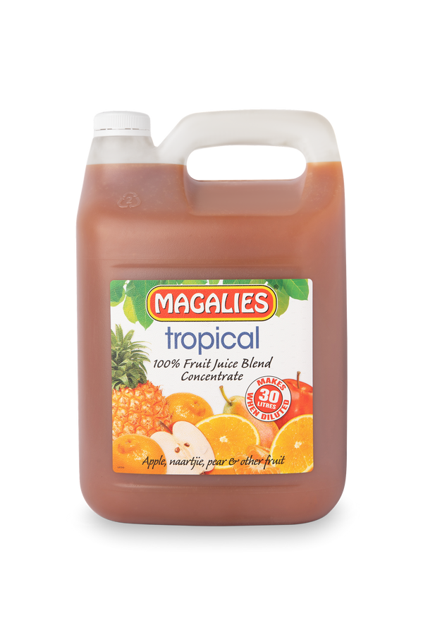 MAGALIES - 5 litre Tropical Punch 100% 1+5 fruit juice concentrate ...